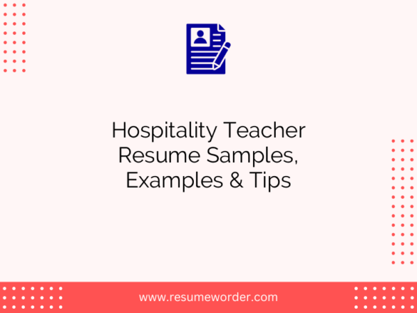 TEFL Teacher Resume Samples, Examples & Tips - ResumeWorder