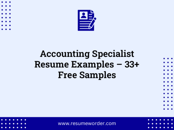 CMA Resume Examples - 15+ Free Samples - ResumeWorder