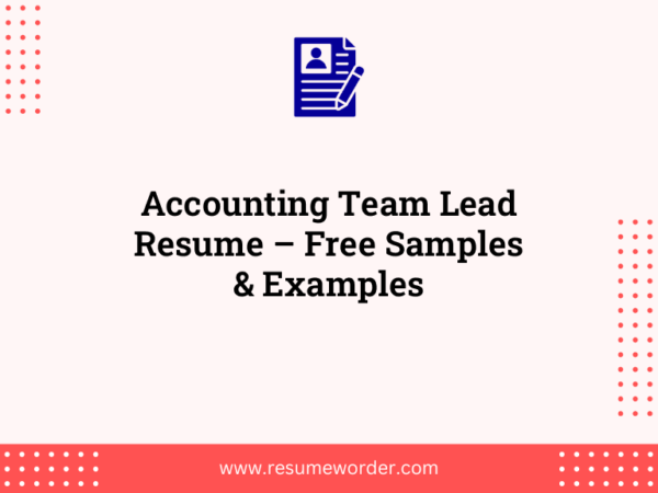 Accountant Resume Examples & Tips (16+ Free Samples) - ResumeWorder