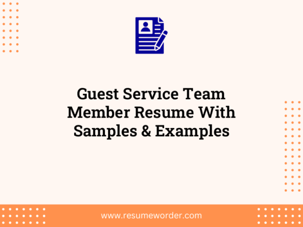 Team Leader Resume With Samples & Examples - ResumeWorder