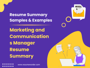 30+ Marketing Resume Summary Examples & Samples - ResumeWorder