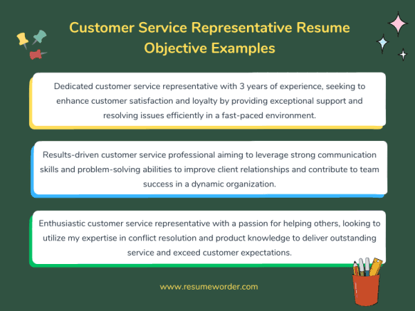 27+ Customer Service Representative Resume Objective Samples & Examples ...