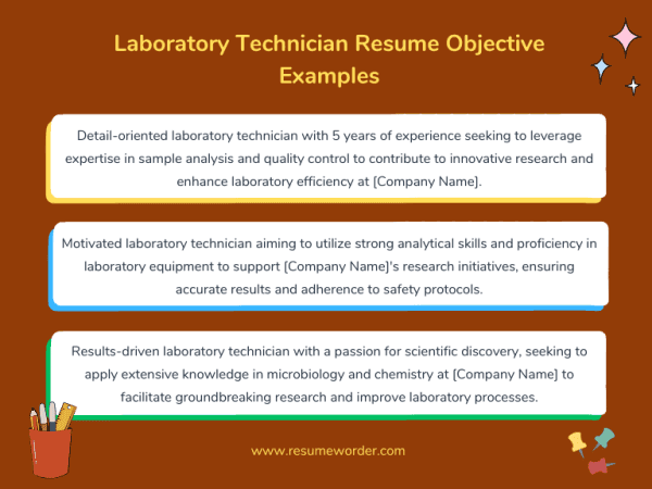 49+ Laboratory Technician Resume Objective Sample Statements - ResumeWorder