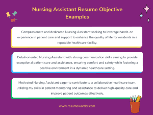 31+ Nursing Assistant Resume Objective Examples & Samples - ResumeWorder