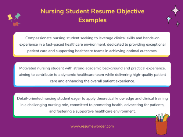 33+ Nursing Student Resume Objective Examples & Samples - ResumeWorder