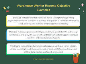 46+ Warehouse Worker Resume Objective Samples & Examples - ResumeWorder