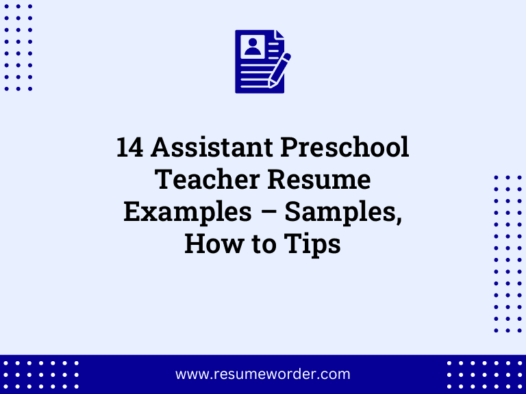 18 Teacher Assistant Resume Examples - Samples, How to Tips - ResumeWorder